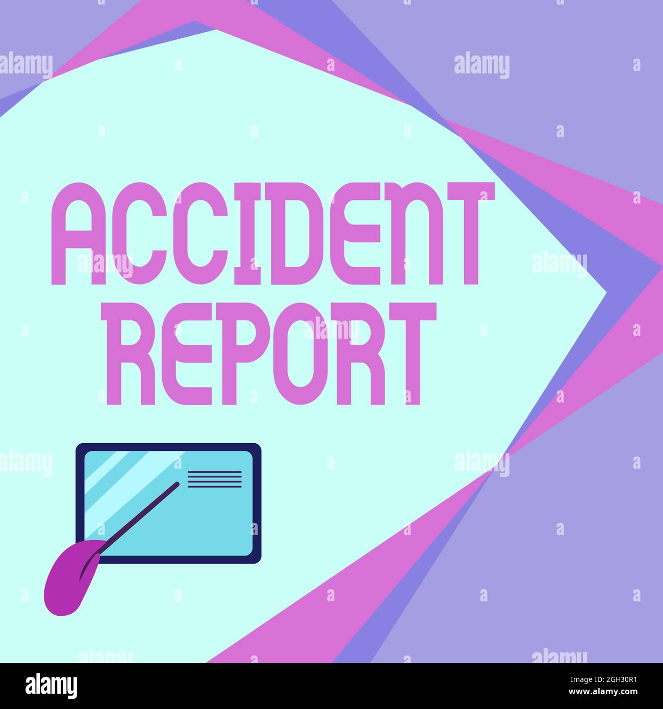 Text showing inspiration Accident Report. Business showcase formal ...