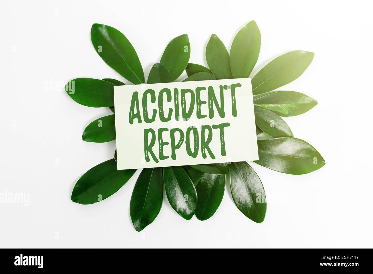 Text caption presenting Accident Report. Business concept formal ...