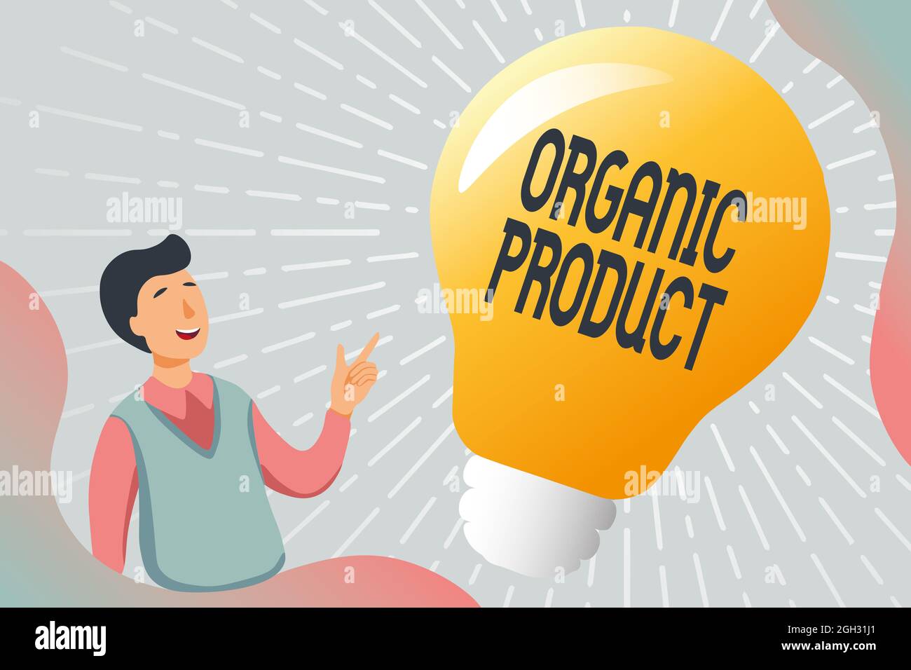 Inspiration showing sign Organic Product. Business concept made from ...