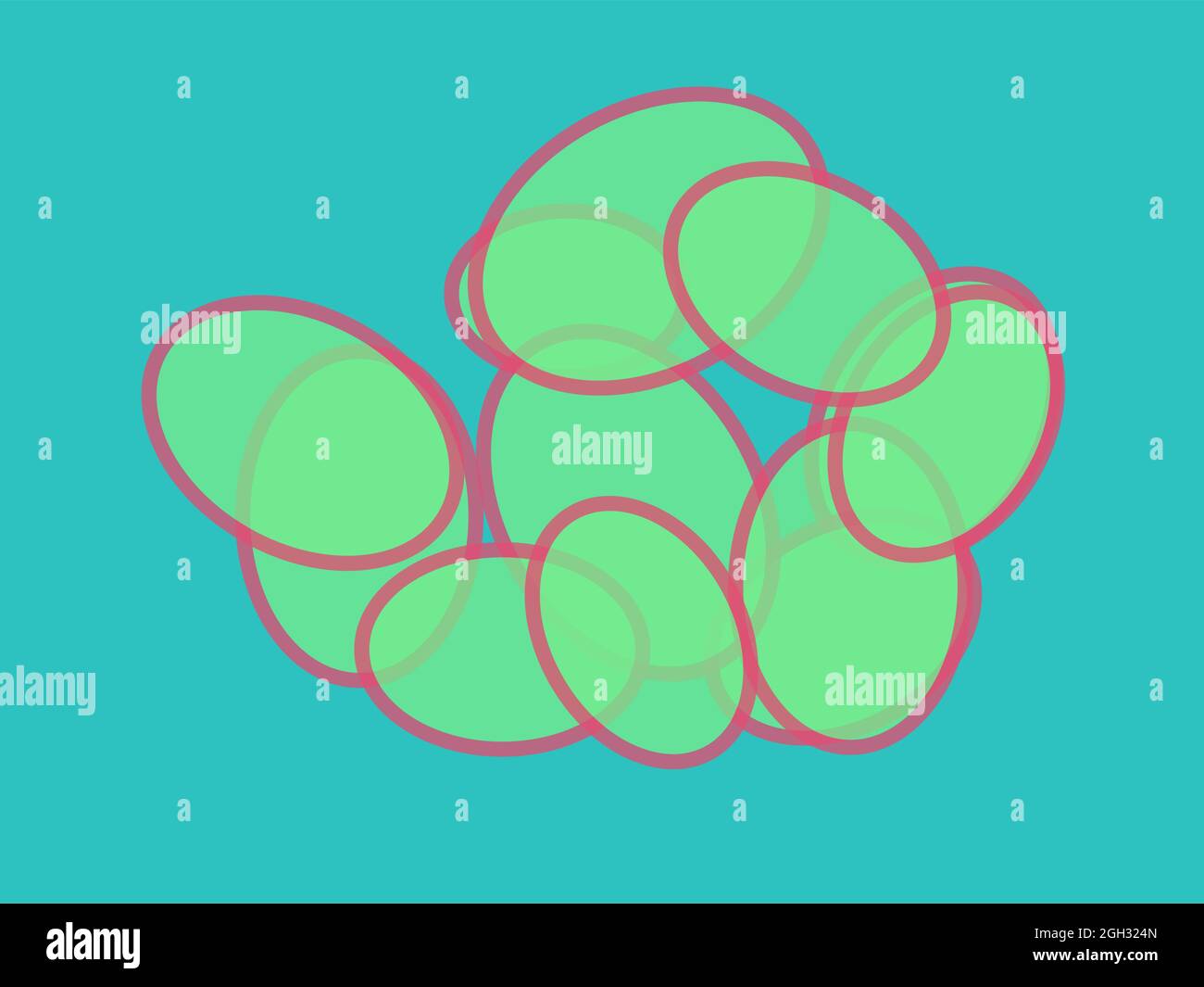 Random circles, ovals, ellipses colorful, multicolor abstract ...