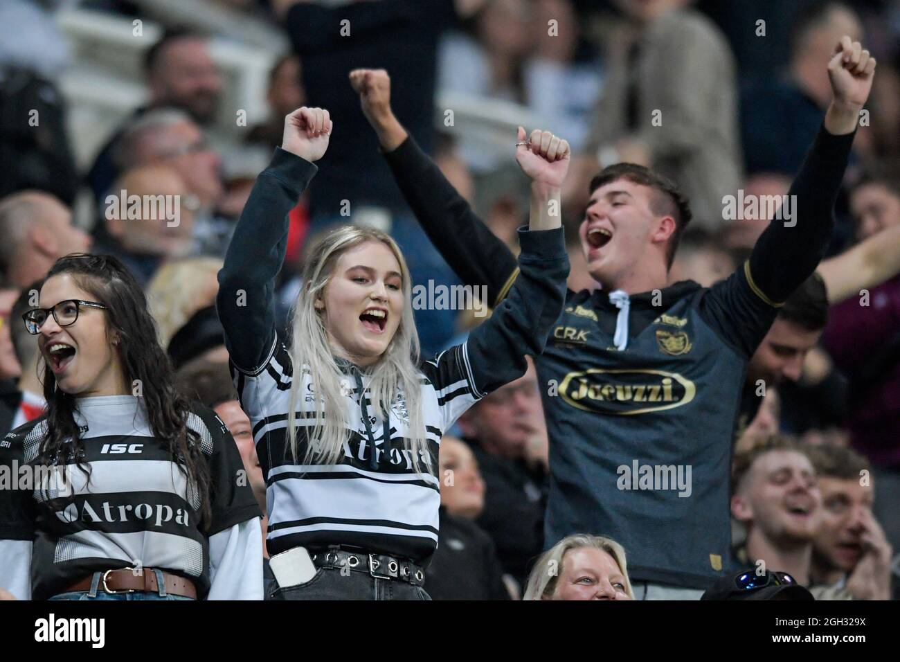 The Hull FC fans enjoy the atmosphere at Magic Weekend Stock Photo - Alamy