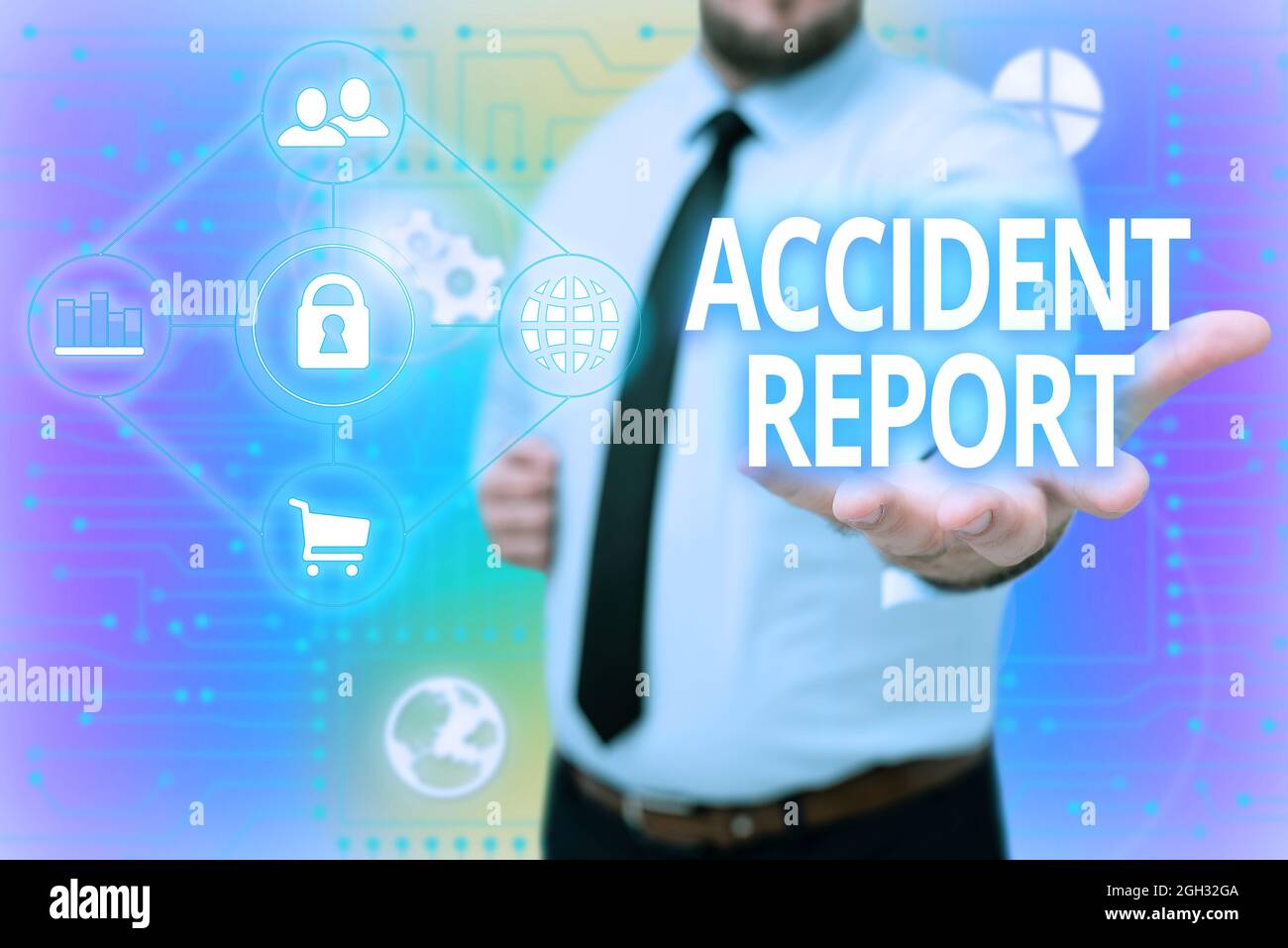 Writing displaying text Accident Report. Concept meaning formal ...