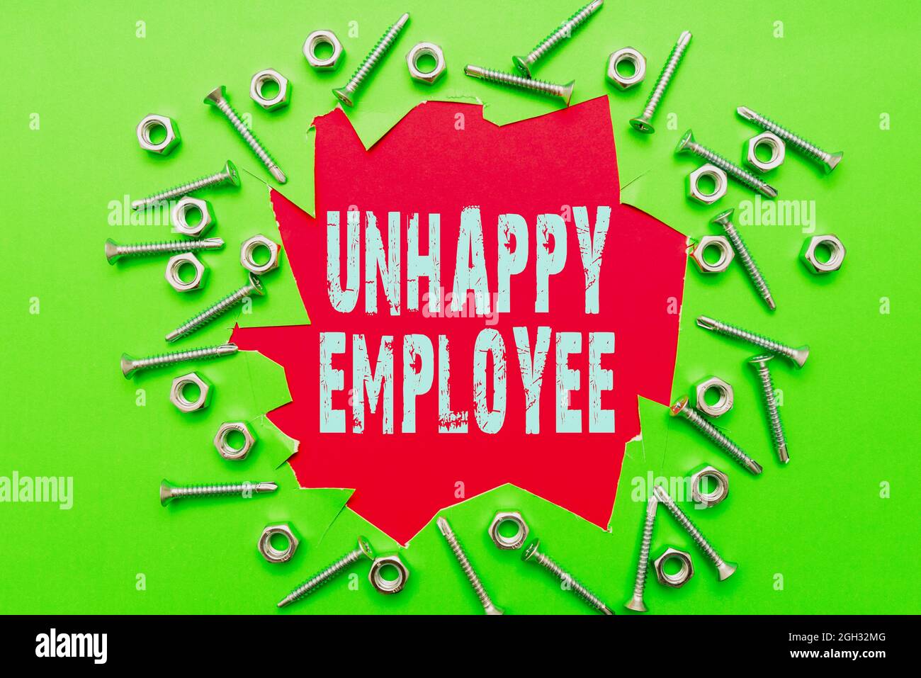 Conceptual display Unhappy Employee. Conceptual photo a workforce not ...
