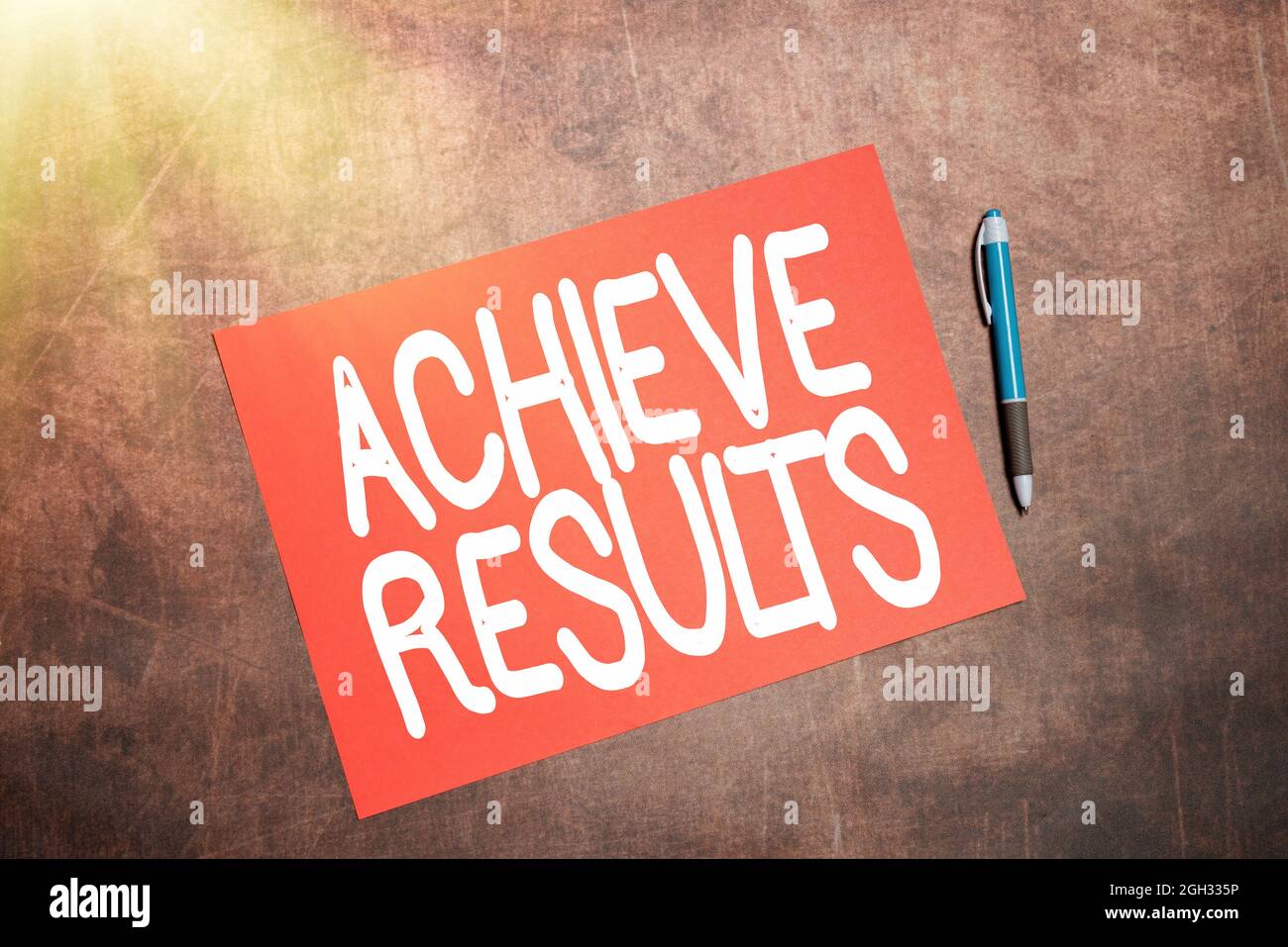 Sign displaying Achieve Results. Internet Concept to succeed in ...