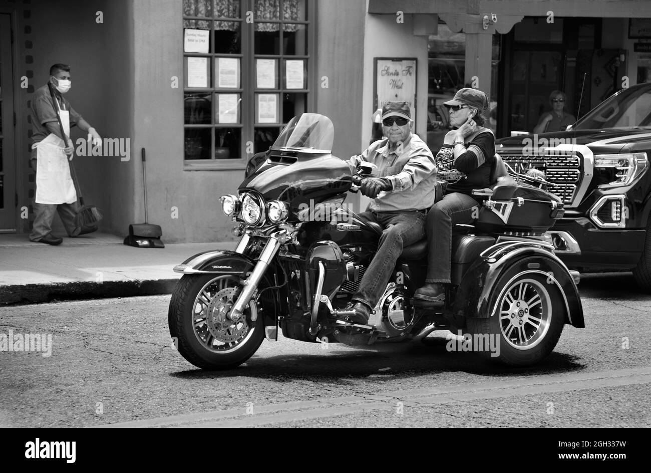 Harley davidson trike hi-res stock photography and images - Alamy
