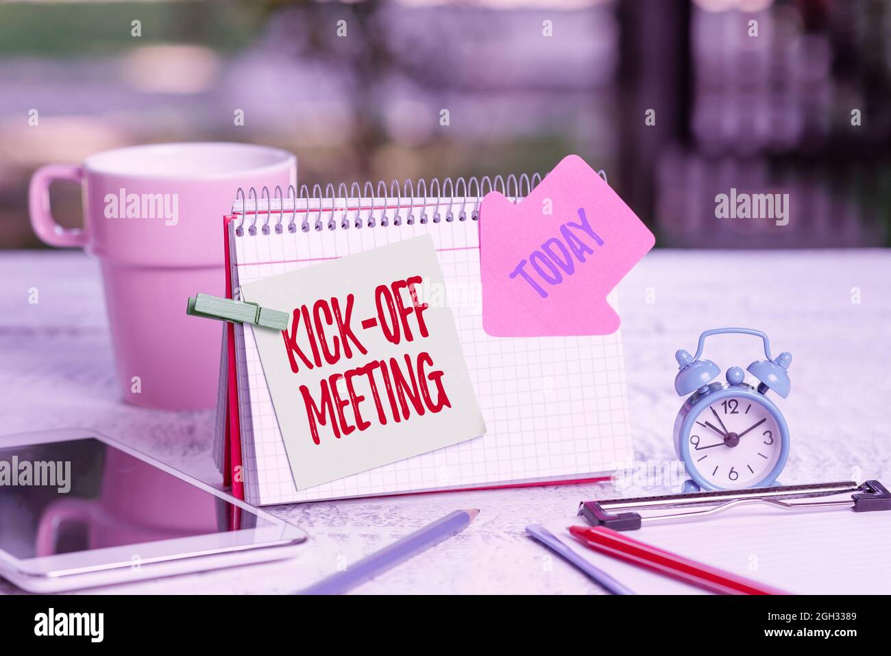 Inspiration showing sign Kick Off Meeting. Concept meaning first ...