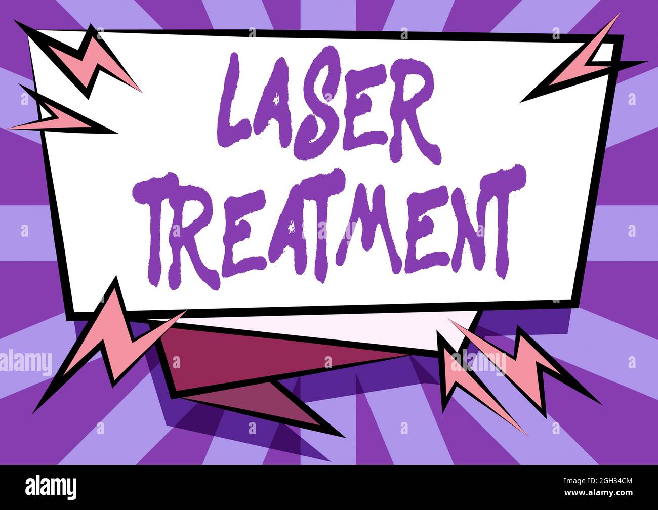Conceptual display Laser Treatment. Business showcase any of various ...