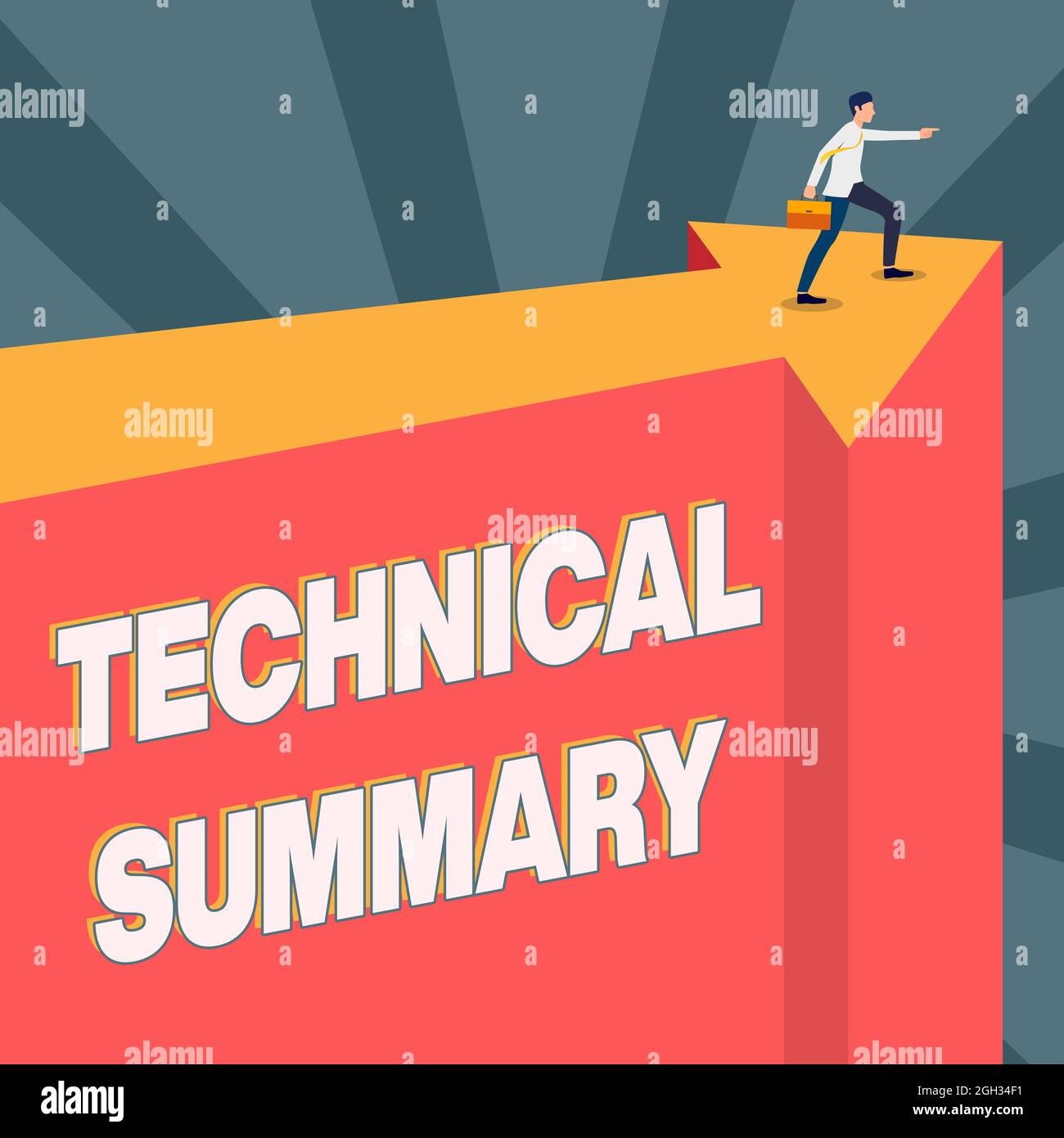Sign displaying Technical Summary. Internet Concept includes ...
