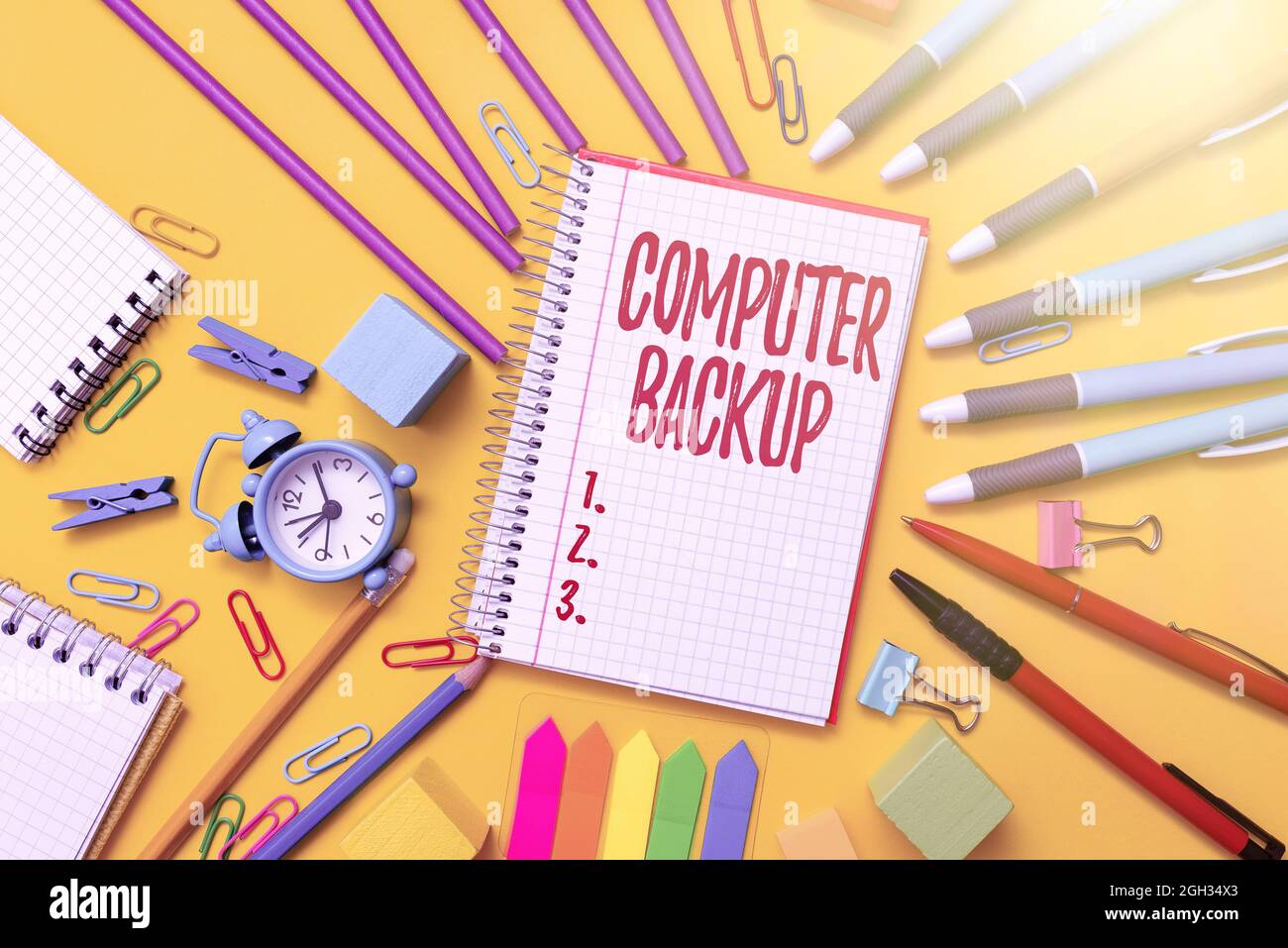 Conceptual caption Computer Backup. Business showcase the act of copying of files and data onto ...