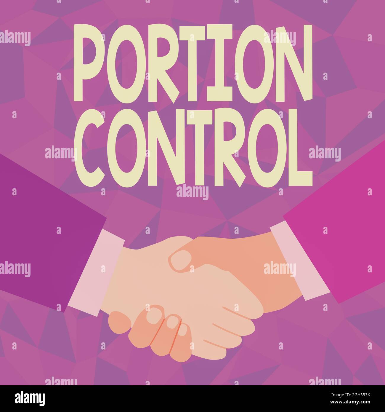 Inspiration showing sign Portion Control. Business showcase knowing the ...