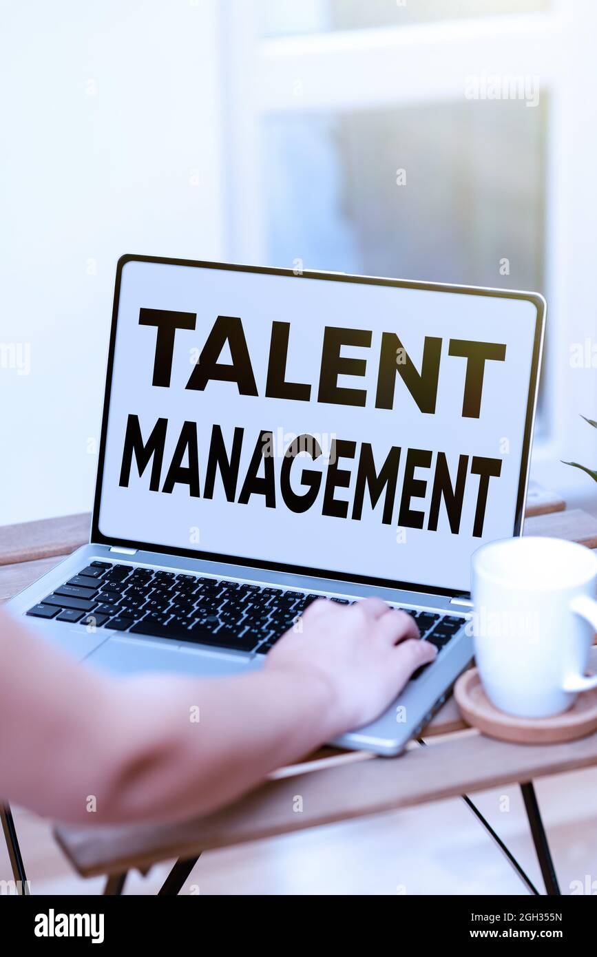 Conceptual caption Talent Management. Word Written on anticipation of ...
