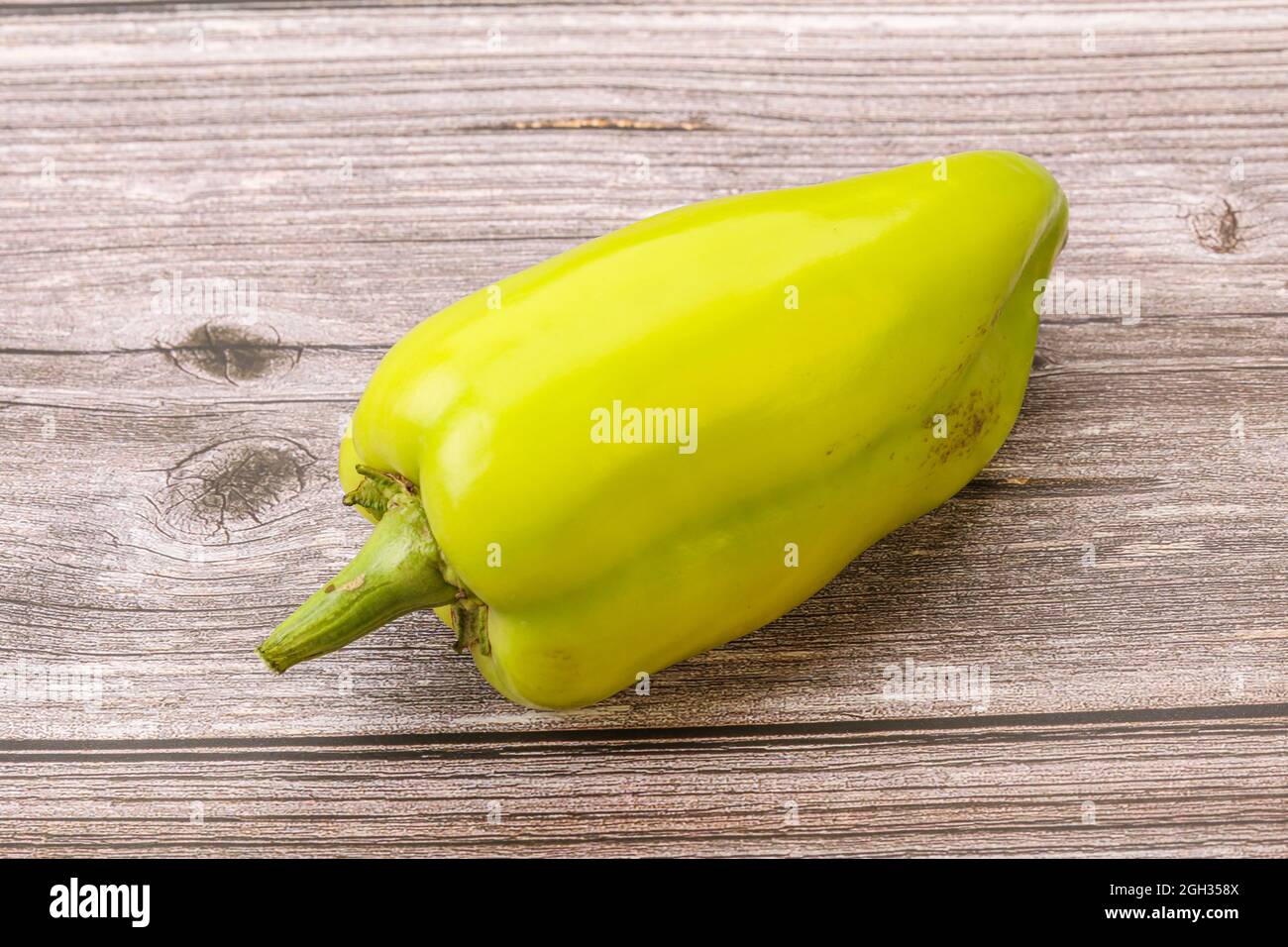 Tasty Green Bell Bulgarian pepper isolated Stock Photo - Alamy