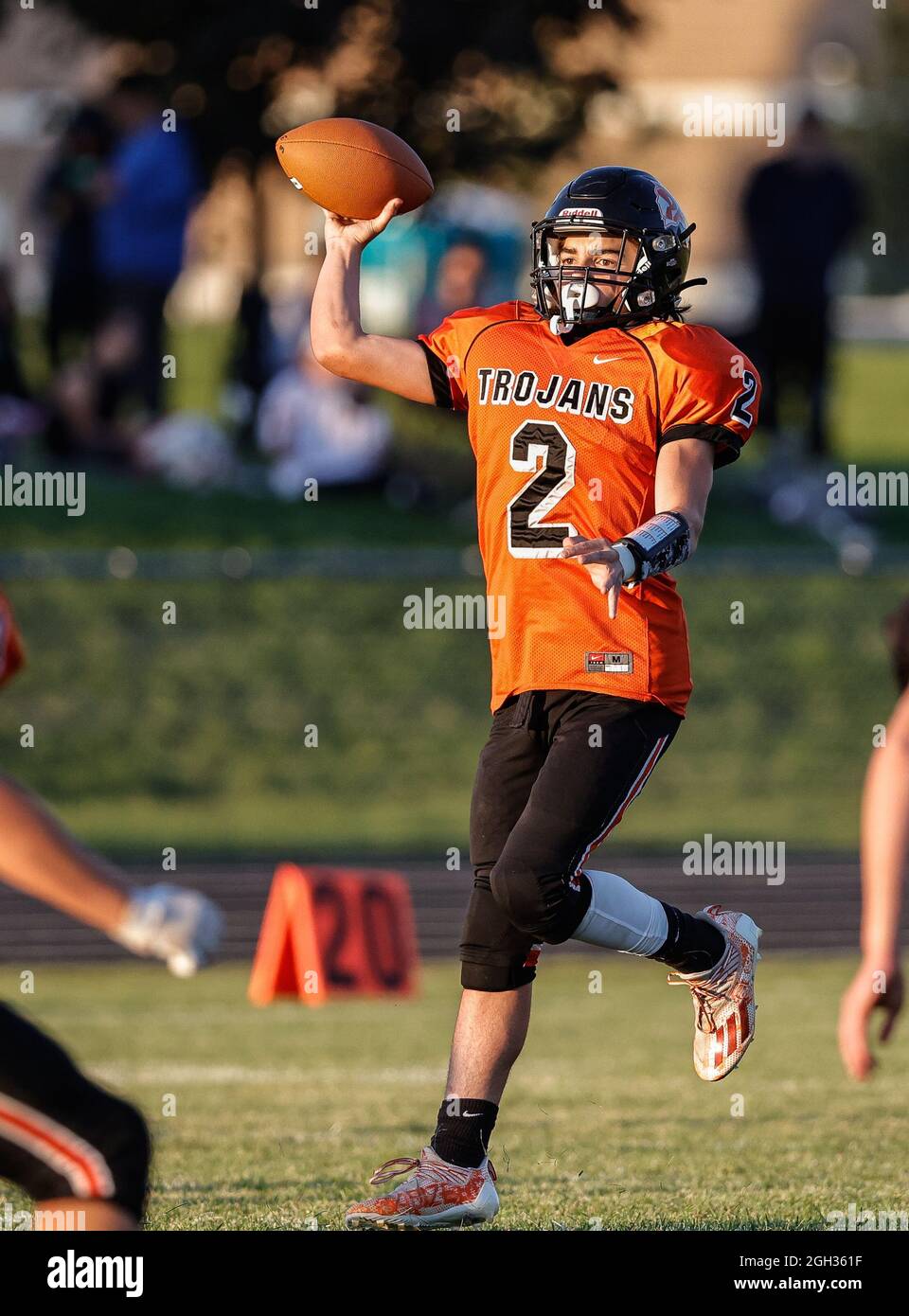Football action with Post Falls vs Timberlake High School in Spirit ...