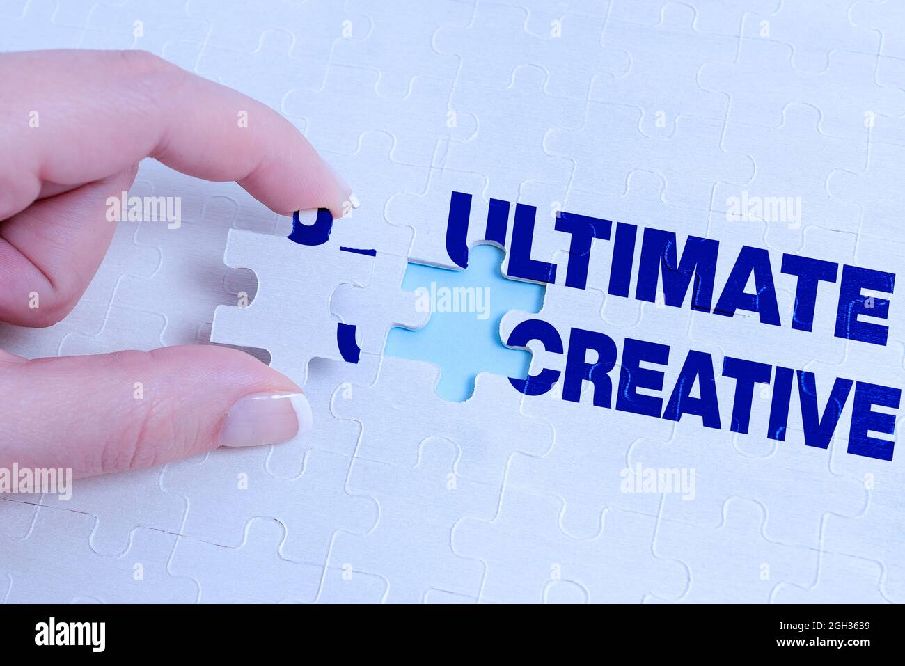 Sign displaying Ultimate Creative. Concept meaning way of producing or ...