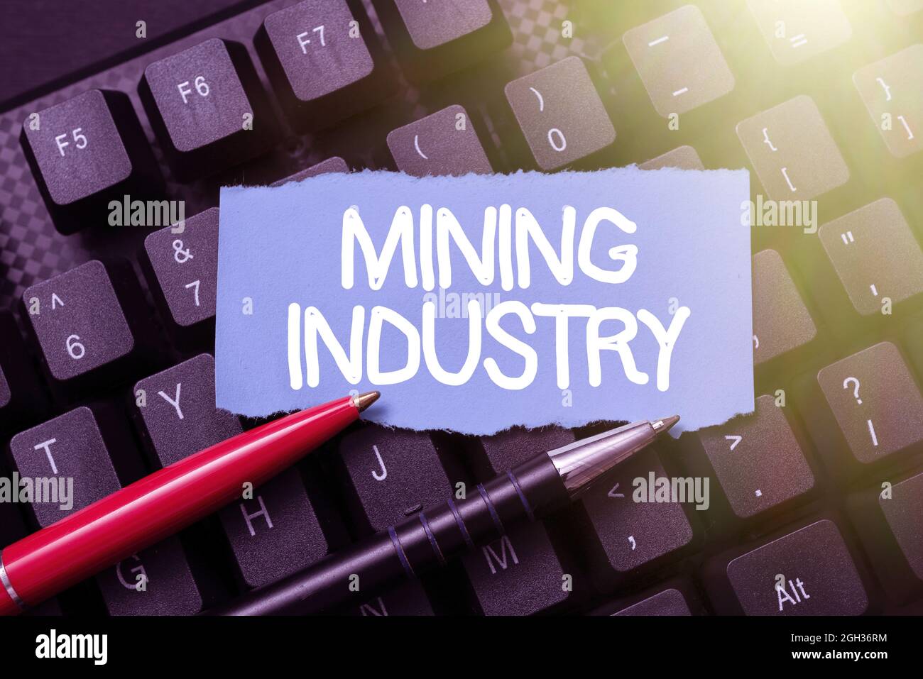Conceptual display Mining Industry. Word Written on extraction of ...
