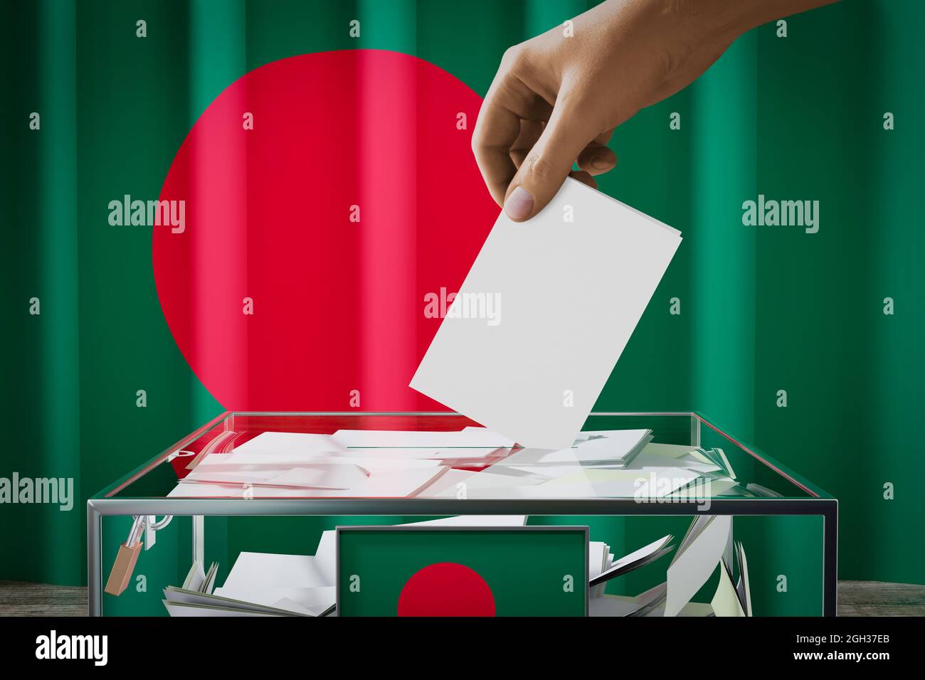 Bangladesh flag parliament hi-res stock photography and images - Alamy