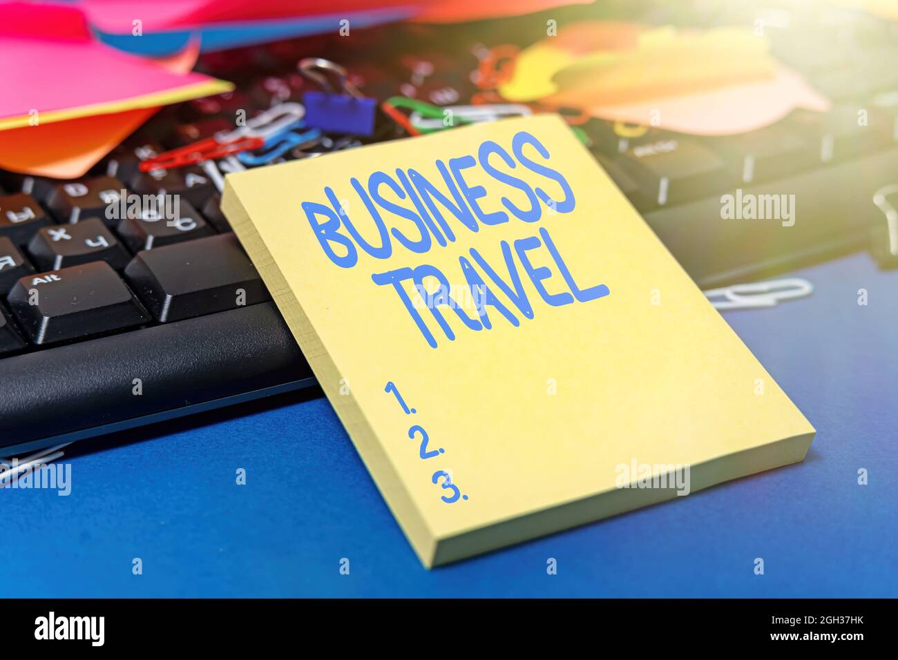 Text caption presenting Business Travel. Conceptual photo travel on ...
