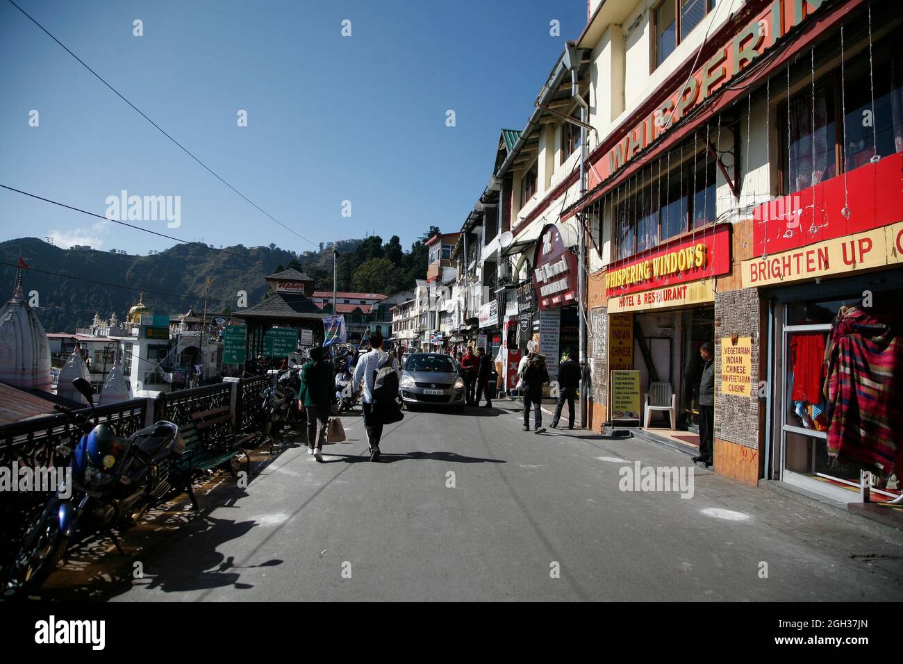 A general view of India's one of the famous Hill Station 'Mussoorie ...