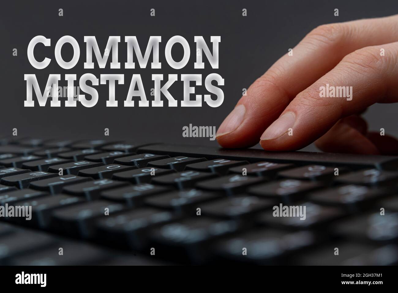Writing displaying text Common Mistakes. Internet Concept actions that ...