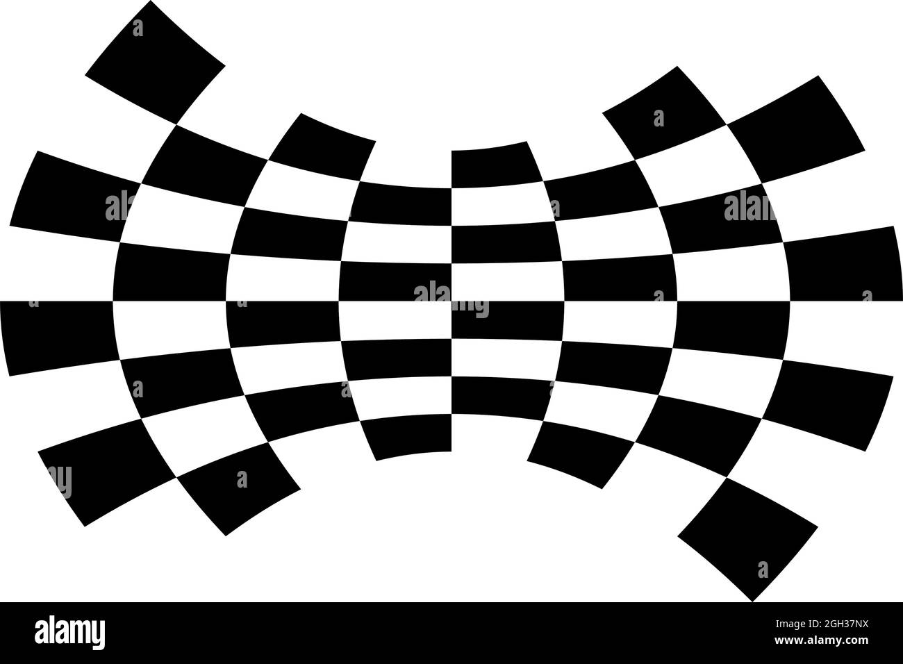 Distorted abstract geometric shape elements. Deformation, distortion ...