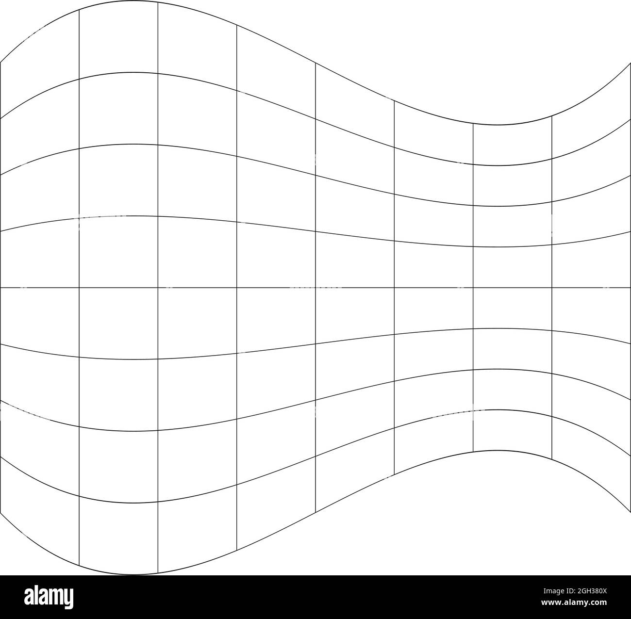 Distorted abstract geometric shape elements. Deformation, distortion ...