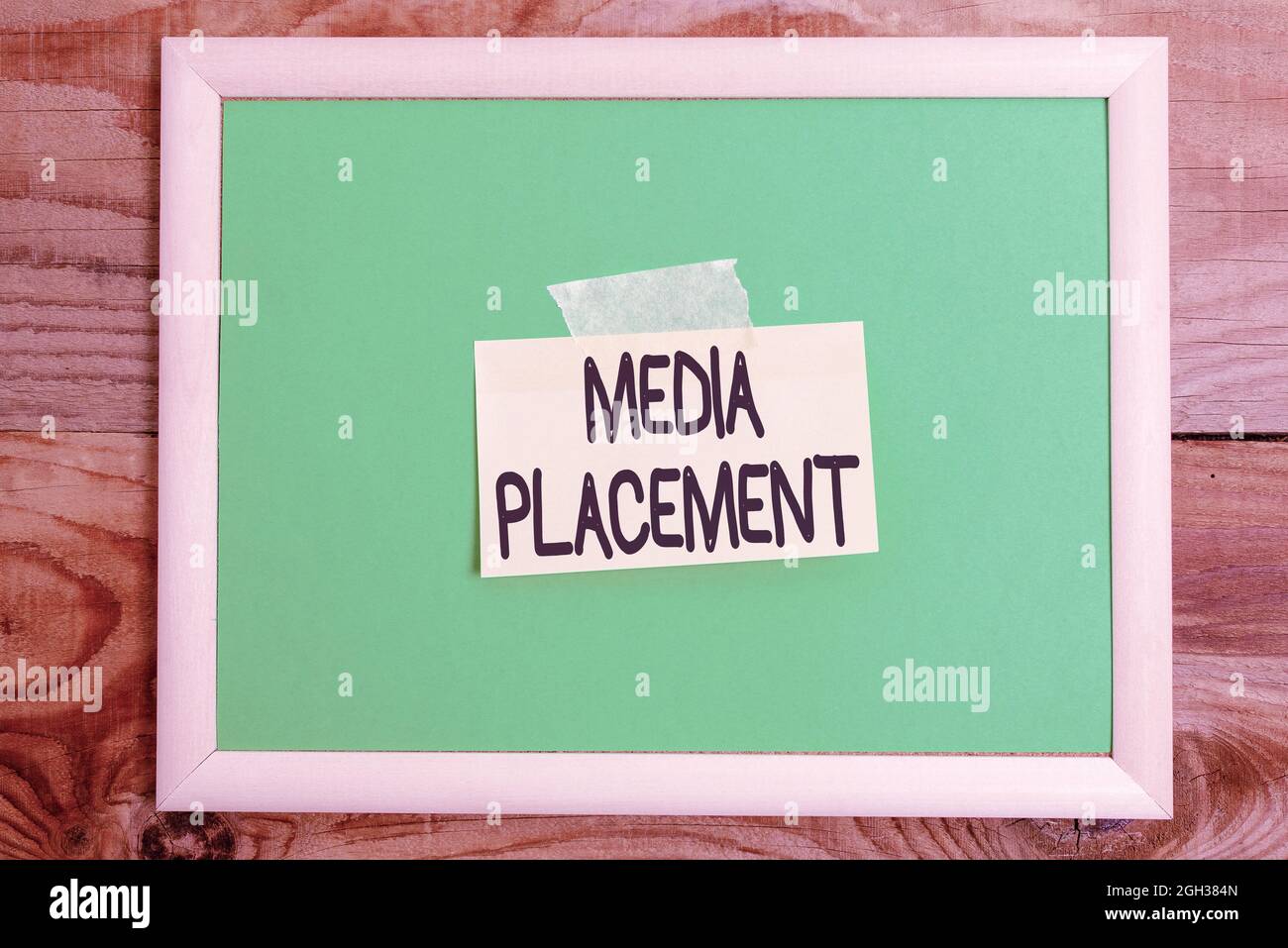 Text sign showing Media Placement. Internet Concept the method of ...