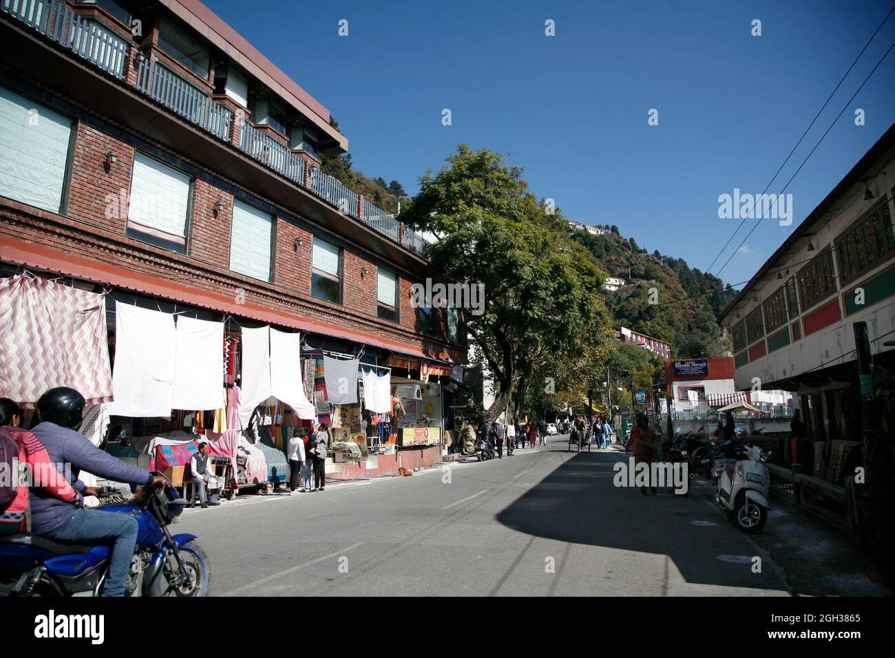 A general view of India's one of the famous Hill Station 'Mussoorie ...