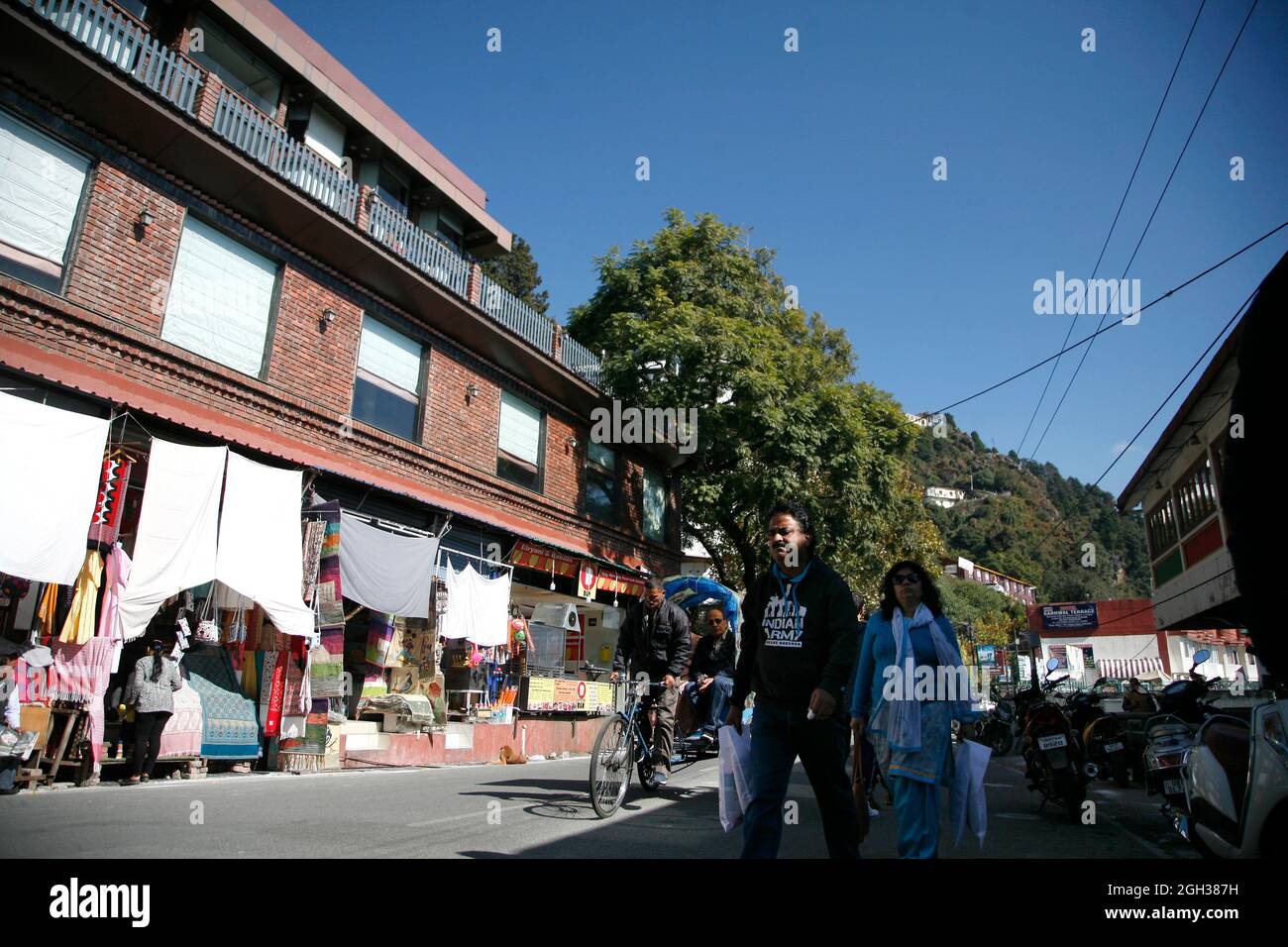 A general view of India's one of the famous Hill Station 'Mussoorie ...
