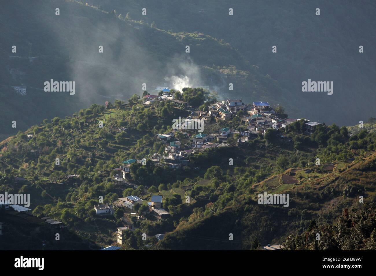 A general view of India's one of the famous Hill Station 'Mussoorie ...