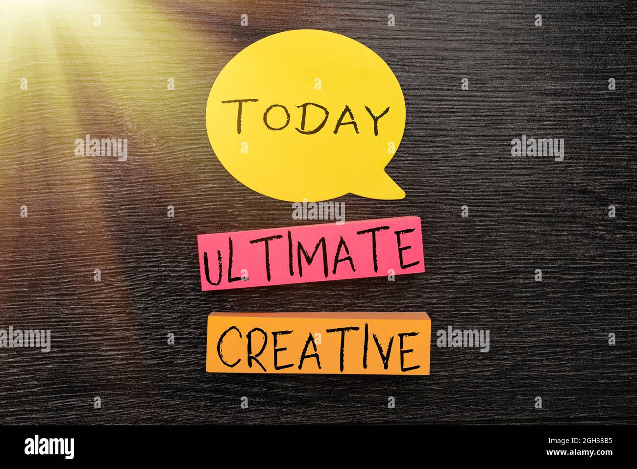 Sign displaying Ultimate Creative. Business concept way of producing or ...