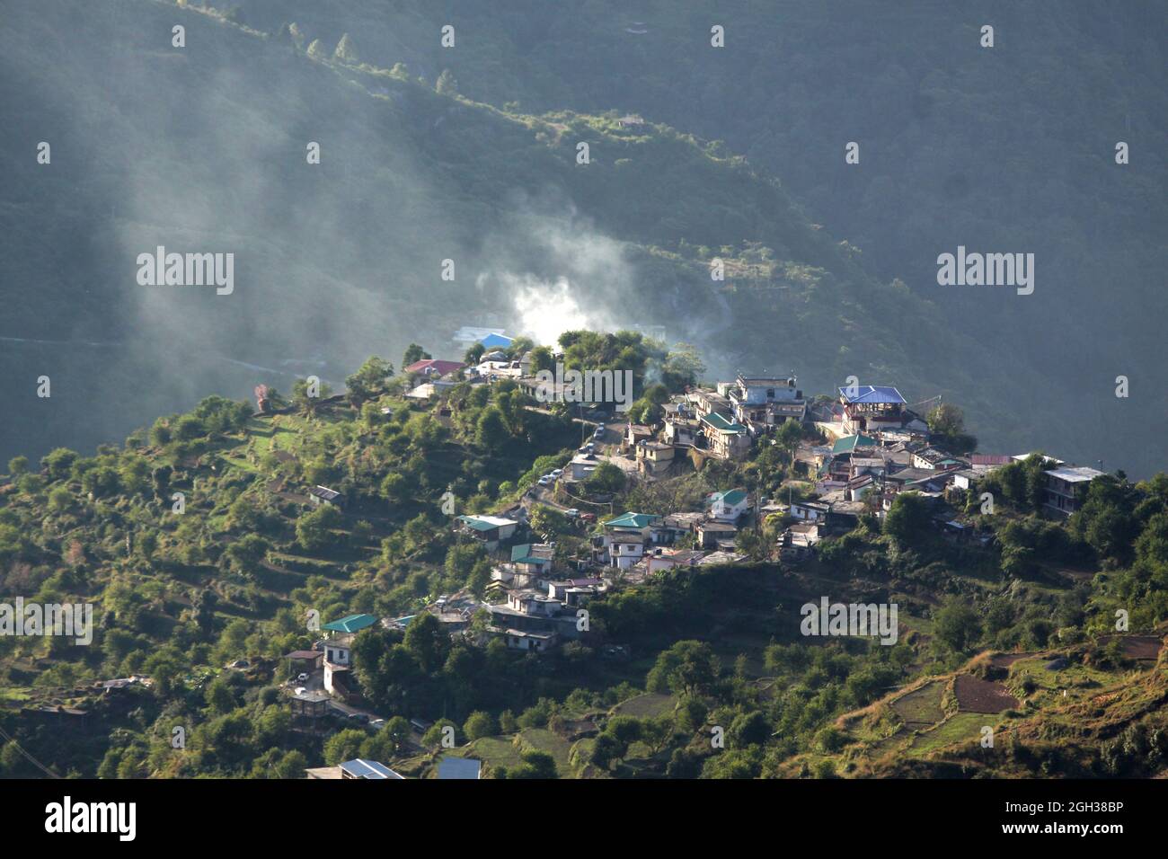 A general view of India's one of the famous Hill Station 'Mussoorie ...