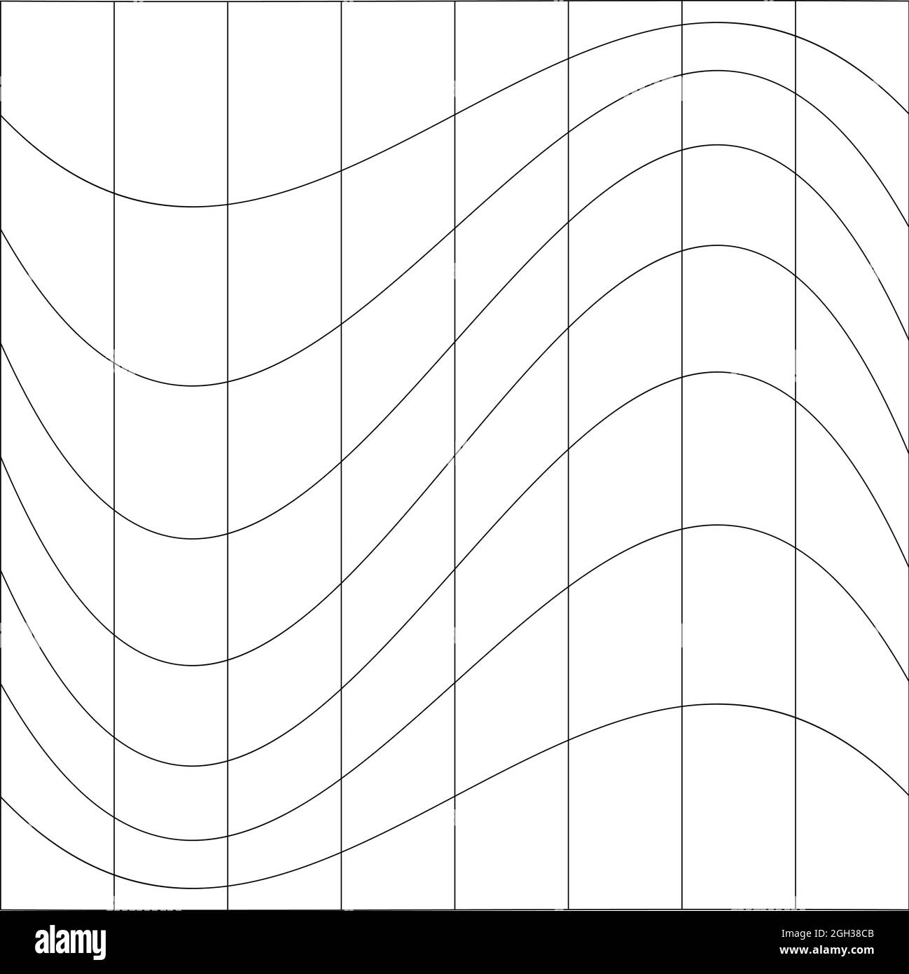 Distorted abstract geometric shape elements. Deformation, distortion ...