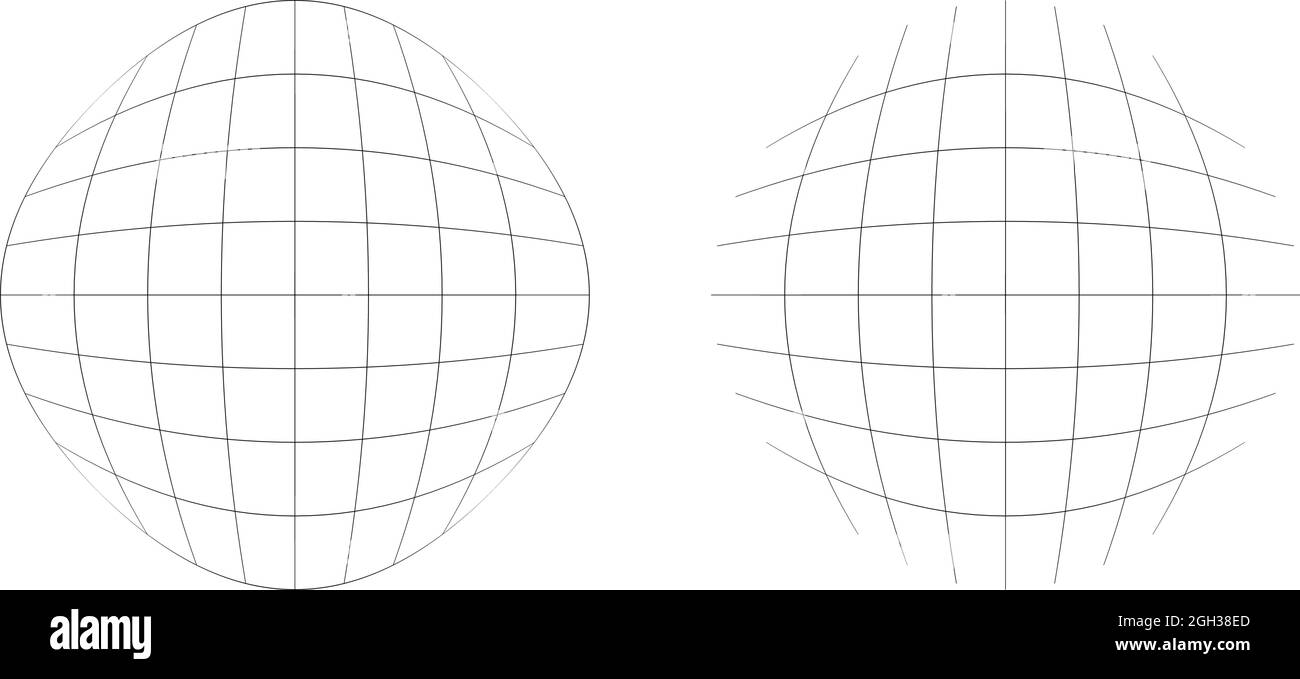 Distorted abstract geometric shape elements. Deformation, distortion ...