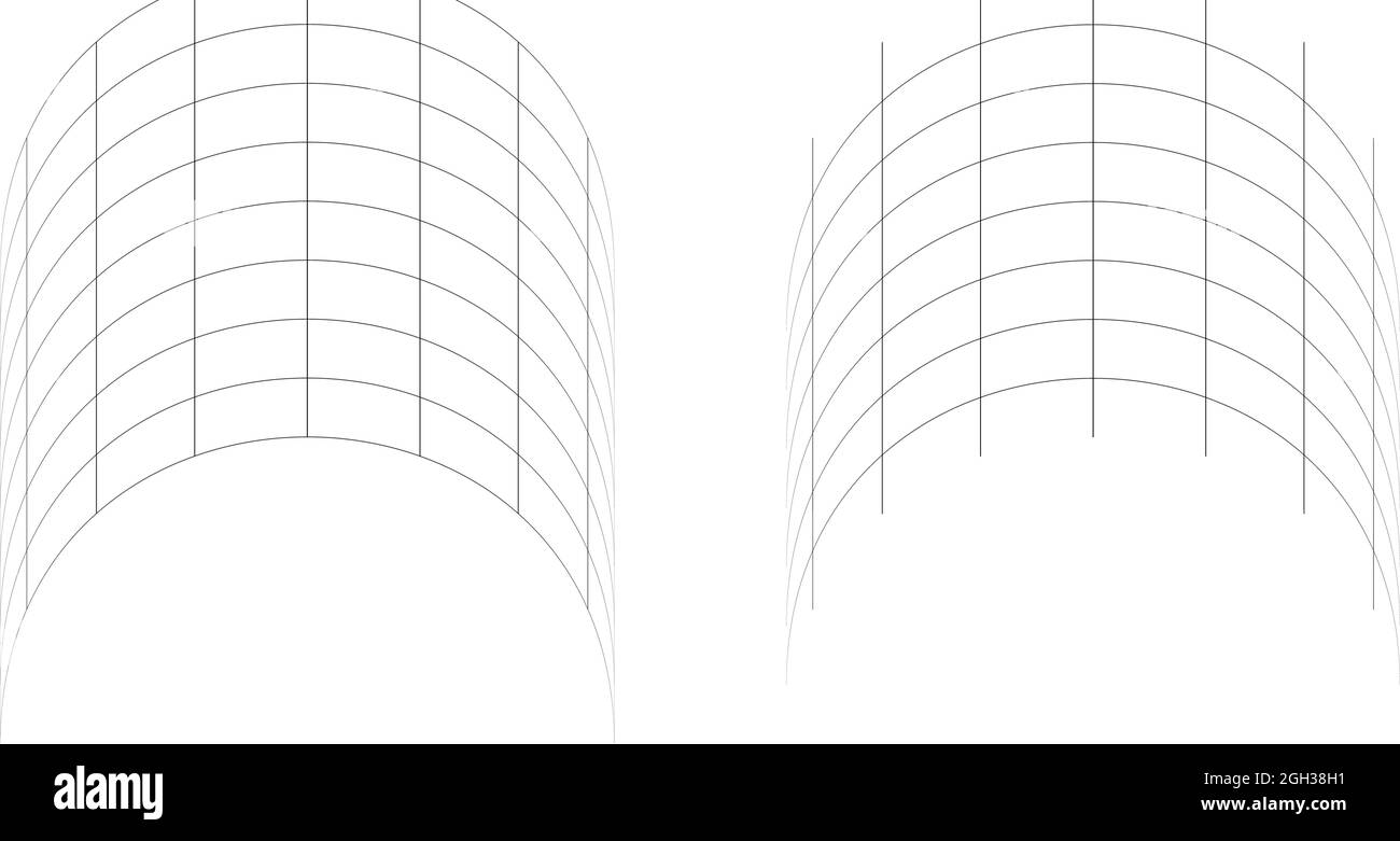 Distorted abstract geometric shape elements. Deformation, distortion ...