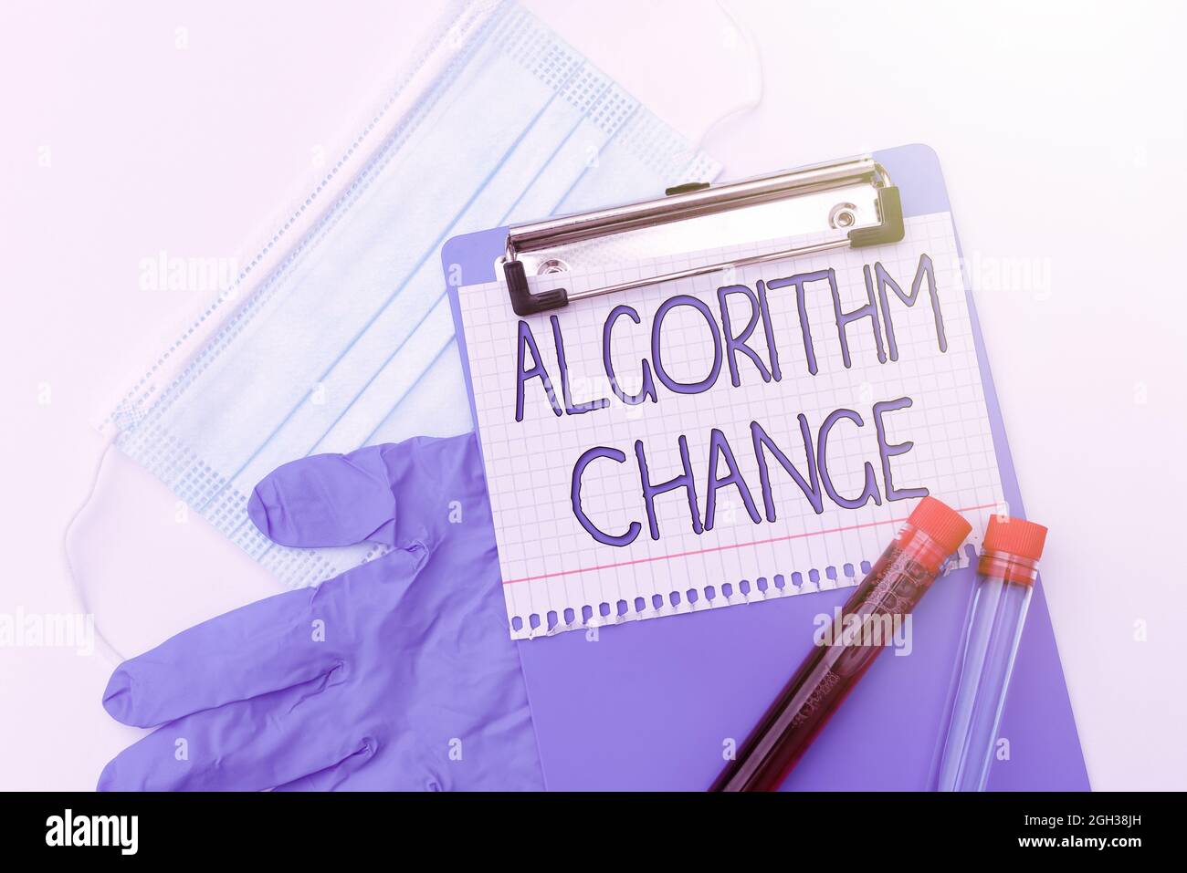 Sign displaying Algorithm Change. Concept meaning change in procedure designed to perform an ...