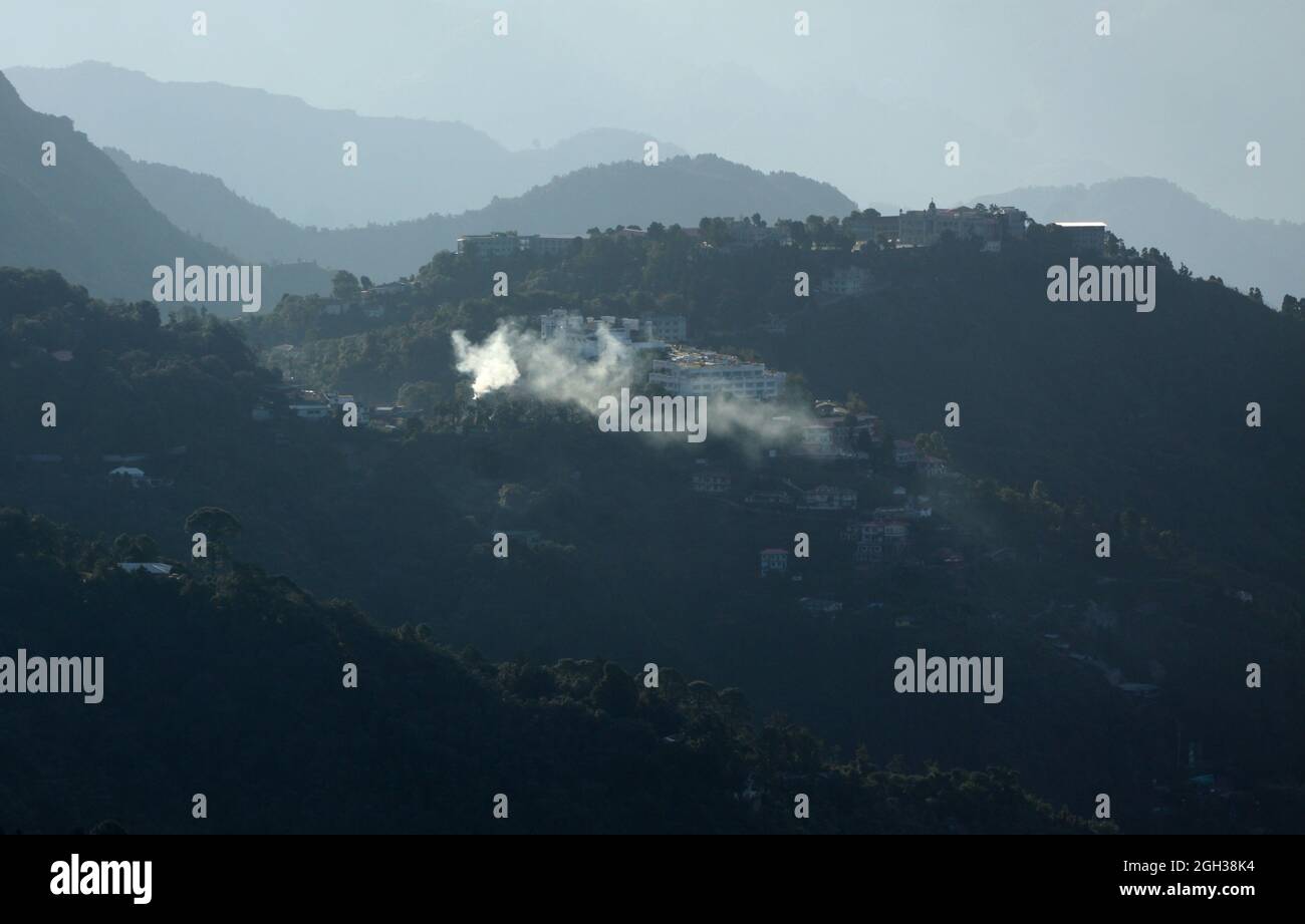 A general view of India's one of the famous Hill Station 'Mussoorie ...
