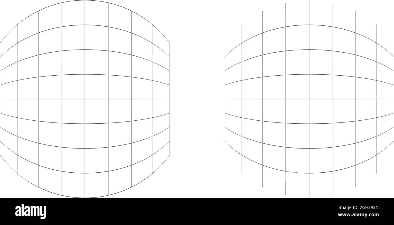 Distorted abstract geometric shape elements. Deformation, distortion ...