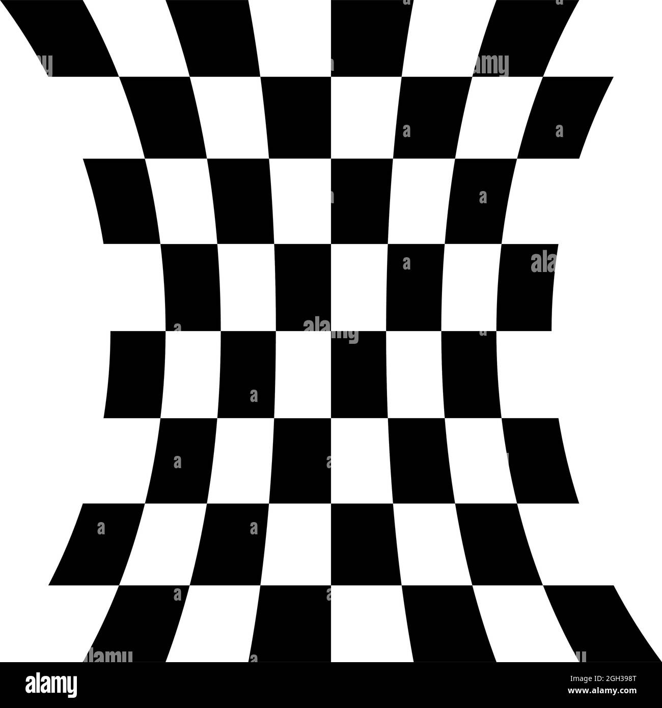 Distorted abstract geometric shape elements. Deformation, distortion ...