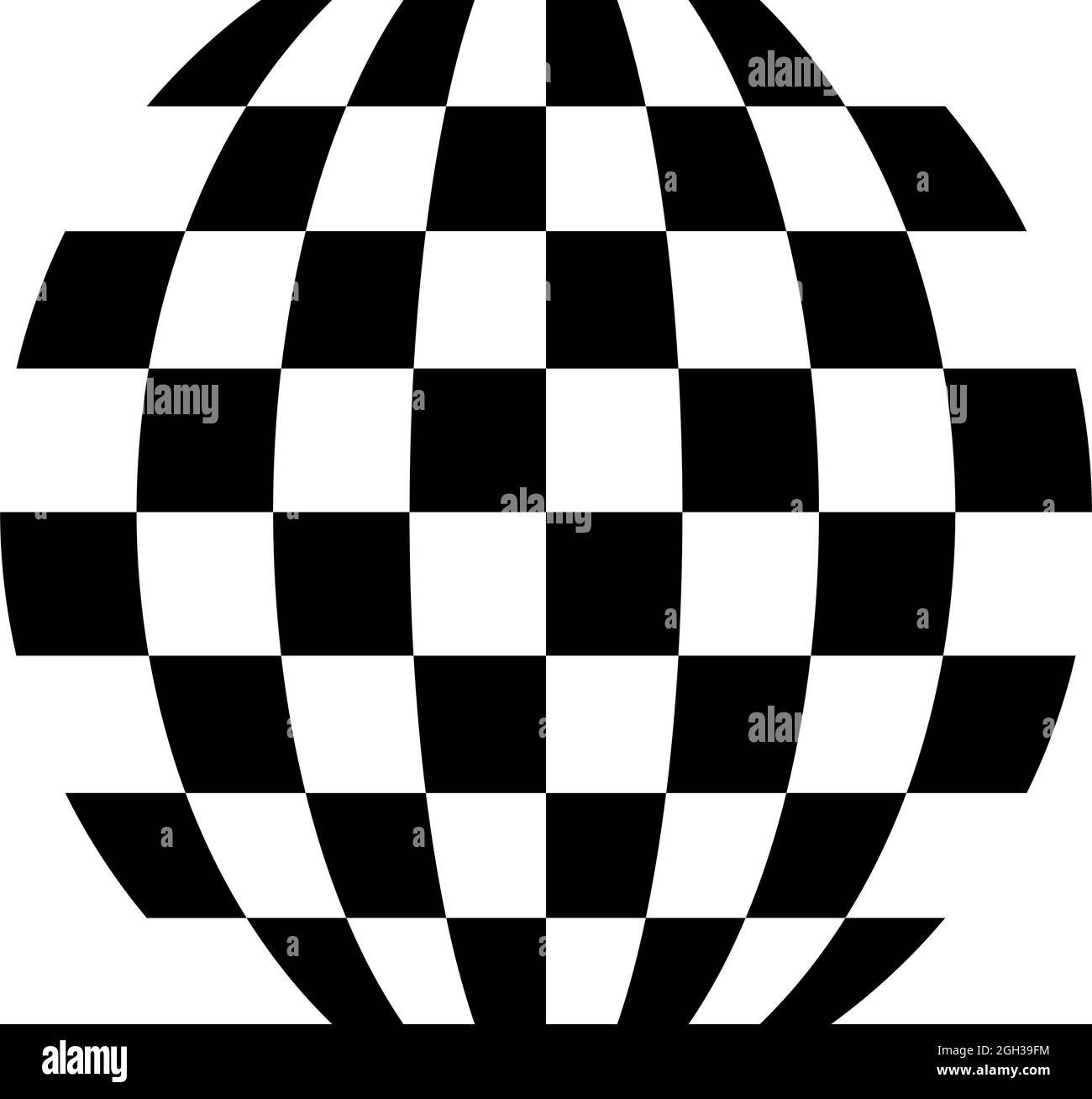 Distorted abstract geometric shape elements. Deformation, distortion ...