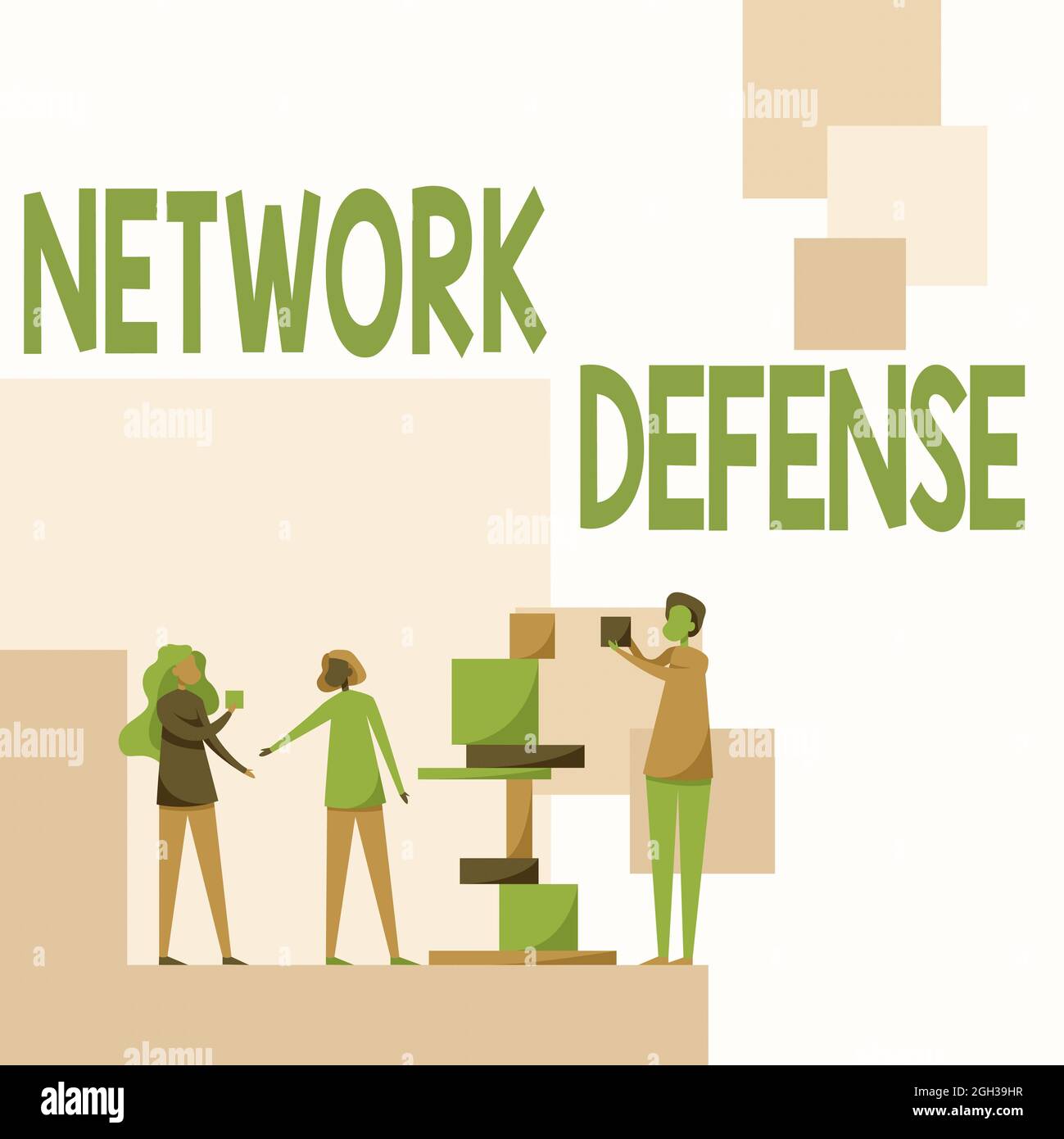Hand writing sign Network Defense. Business overview easures to protect ...