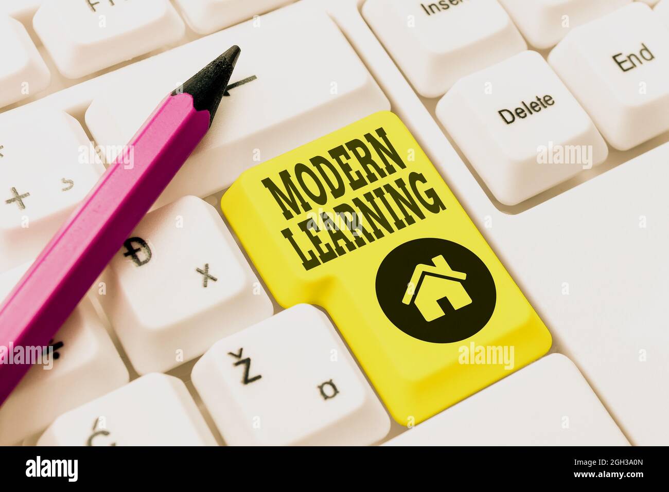 Writing displaying text Modern Learning. Conceptual photo flexible and ...