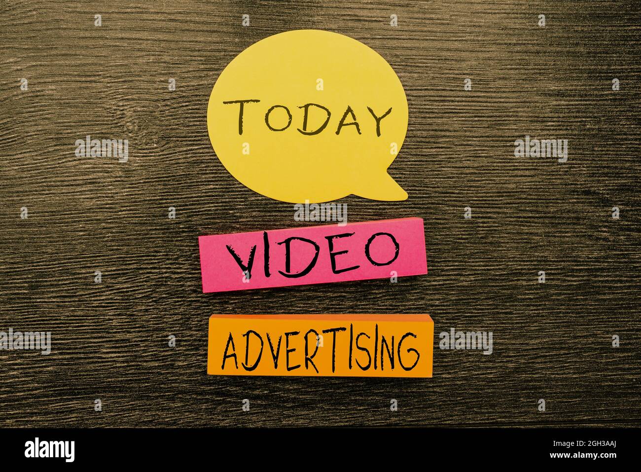Text sign showing Video Advertising. Business concept encompasses ...