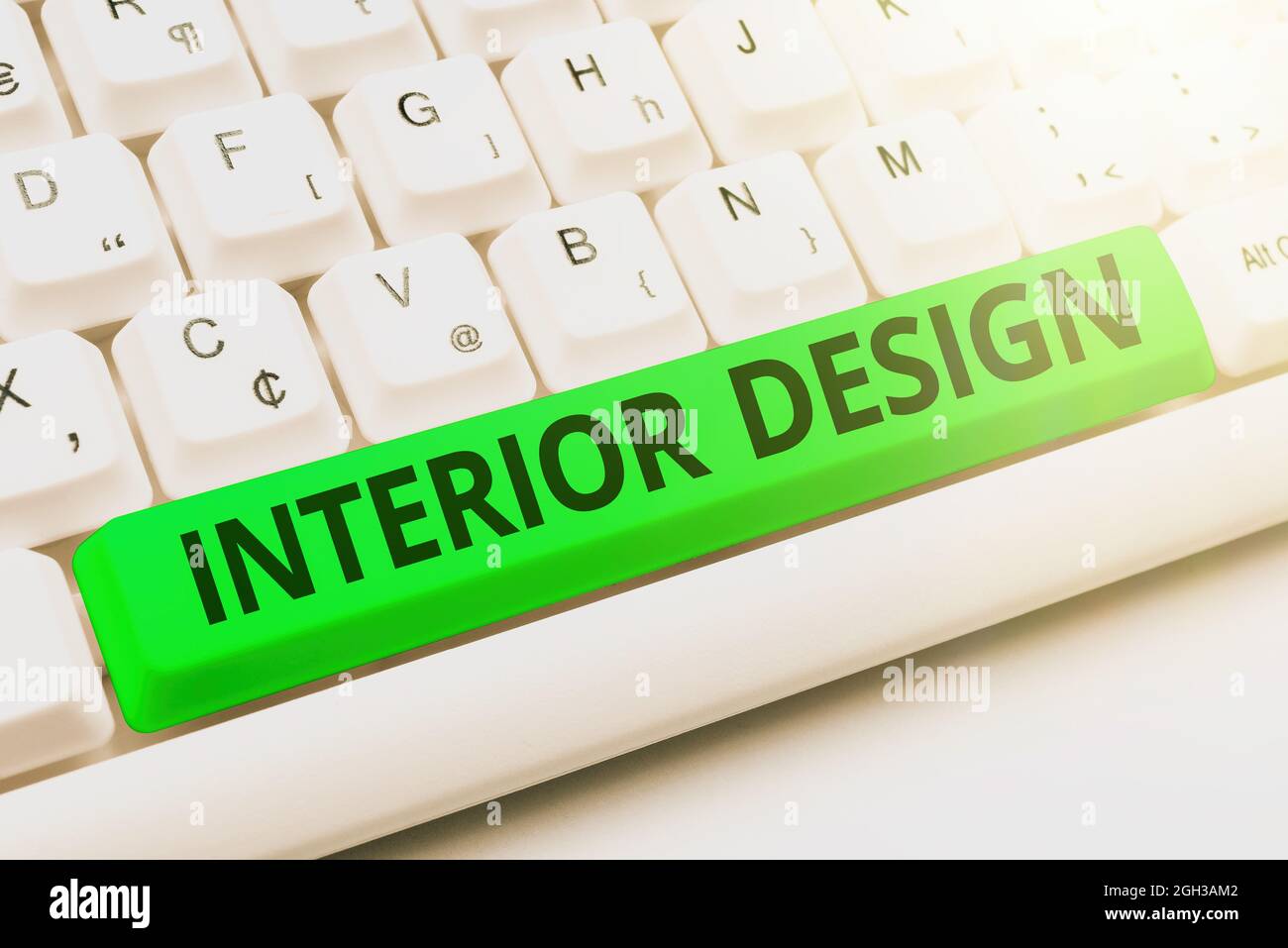 Conceptual caption Interior Design. Word Written on the art of ...