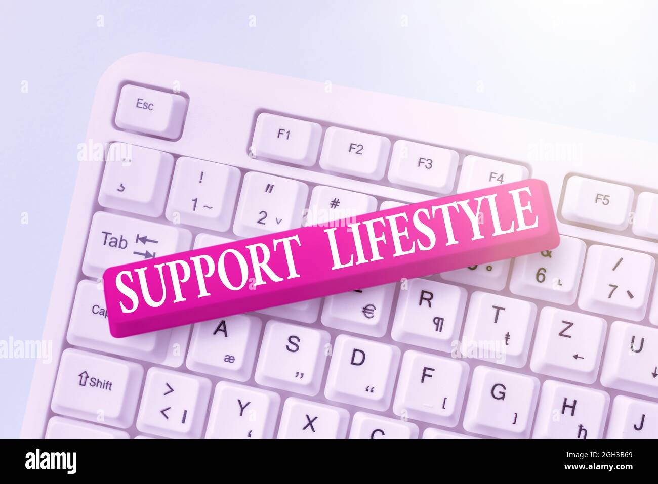 Inspiration showing sign Support Lifestyle. Business showcase habits ...