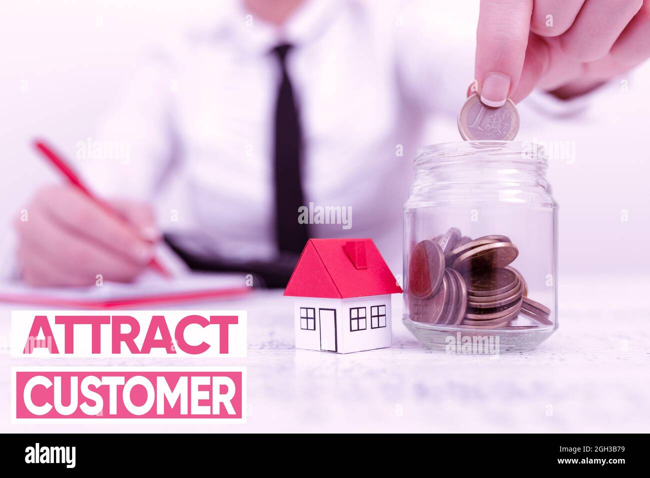 Text Showing Inspiration Attract Customer Concept Meaning To Bring More Customers Or Clients To