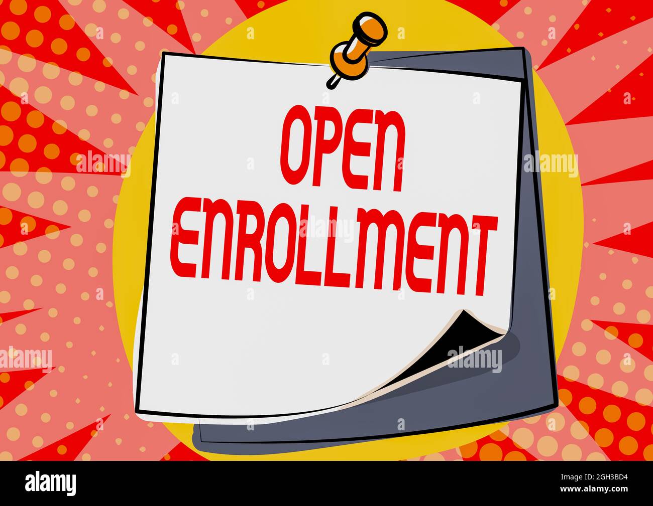 Text sign showing Open Enrollment. Business approach policy of allowing ...