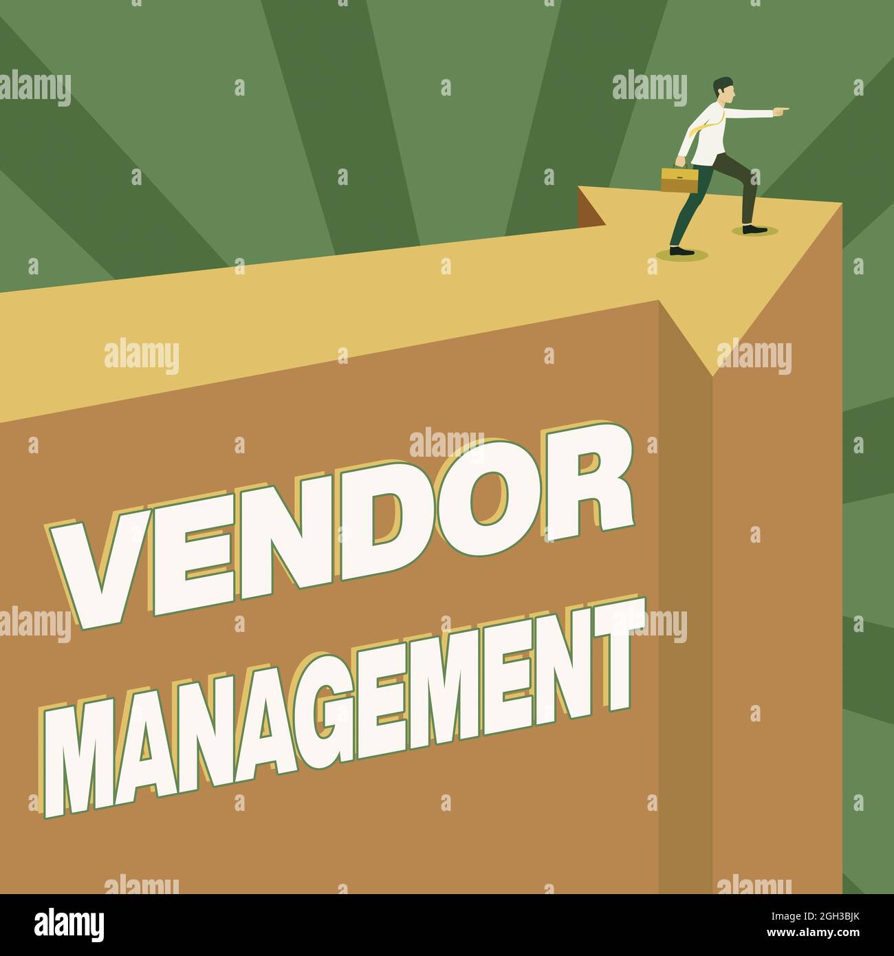 Writing displaying text Vendor Management. Business concept activities ...