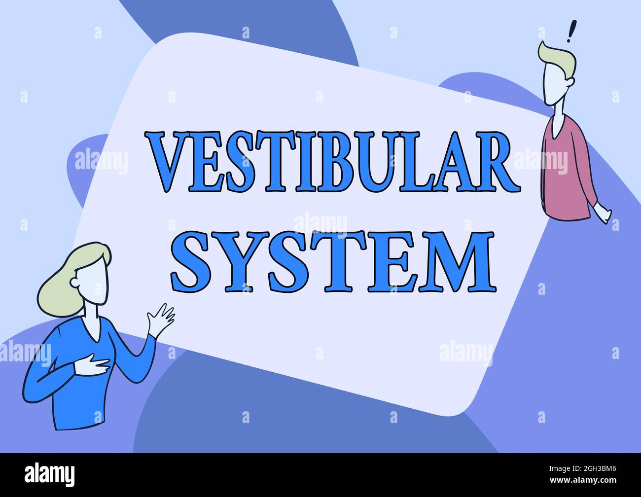 Hand writing sign Vestibular System. Word for provides the leading ...