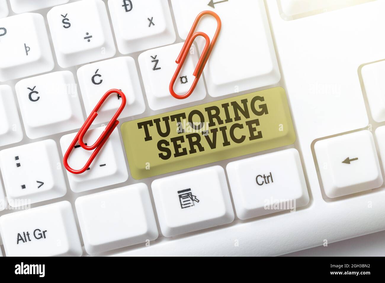 Sign displaying Tutoring Service. Conceptual photo the act of teaching ...