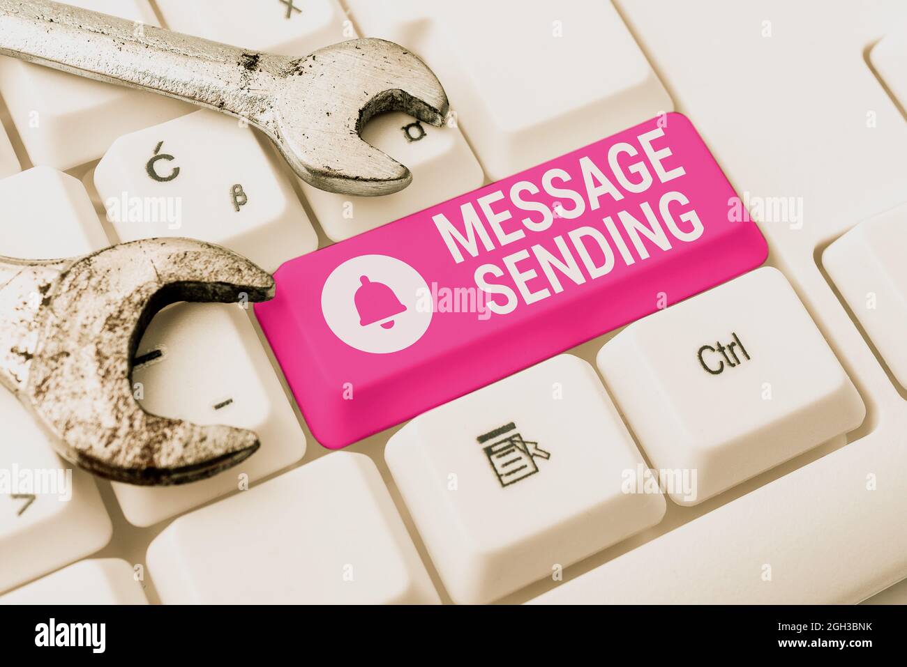 Conceptual display Message Sending. Conceptual photo to convey or ...